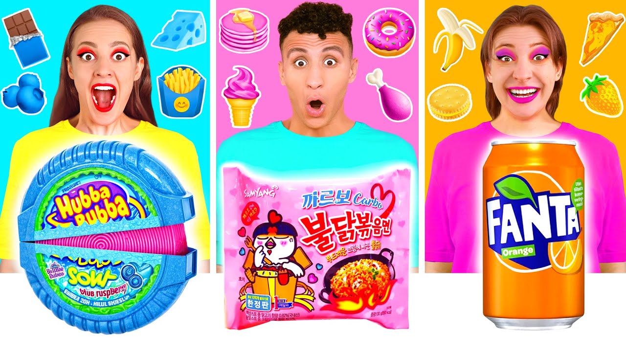 Food of The Same Colors Challenge | Epic Food Battle by DoDo Challenge - YouTube