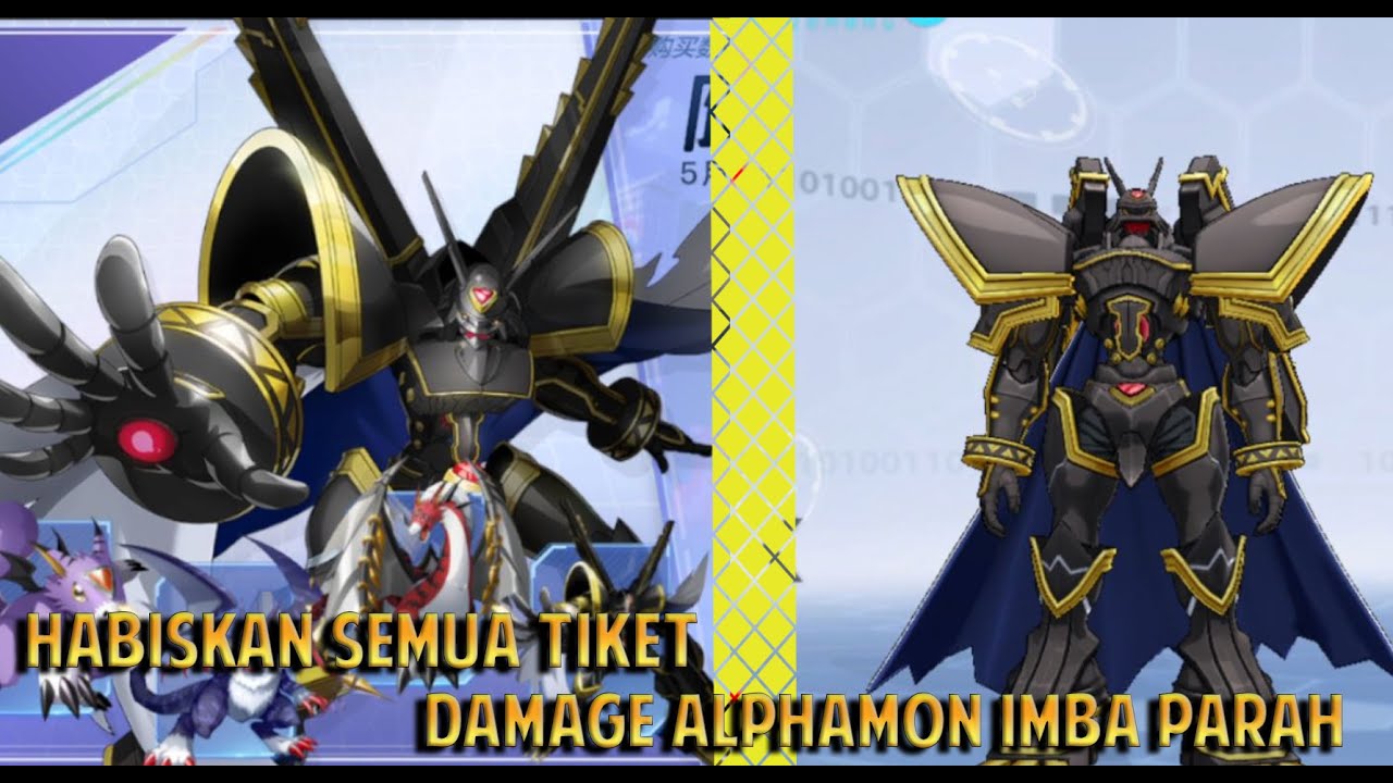 MENGHABISKAN 400 TIKET UNGU UNTUK BINTANG 5 ALPHAMON - DIGIMON NEW ...