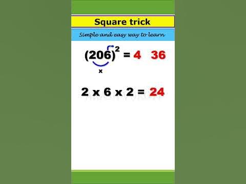 How to Square 3-Digit Numbers Trick (Middle Digit is 0) - YouTube