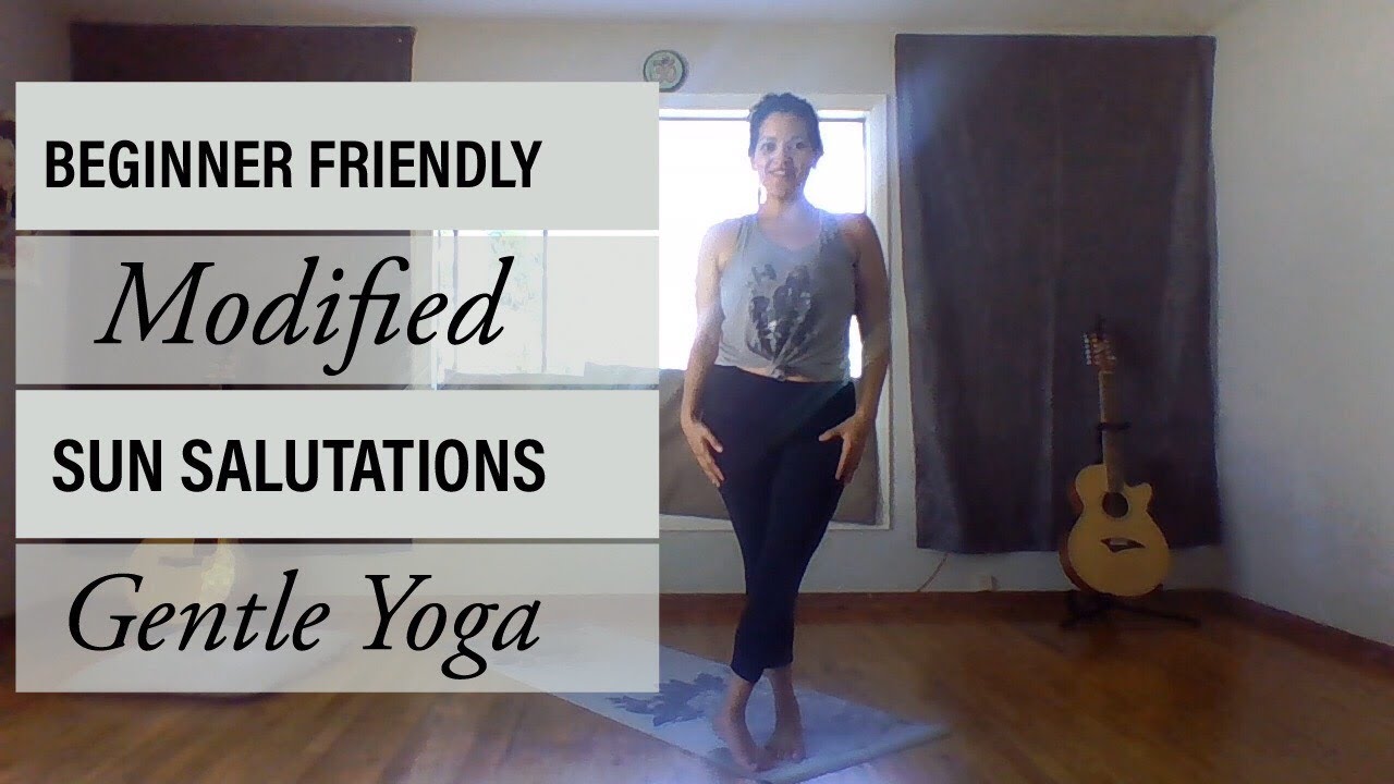 Beginner Friendly Modified Sun Salutations - YouTube