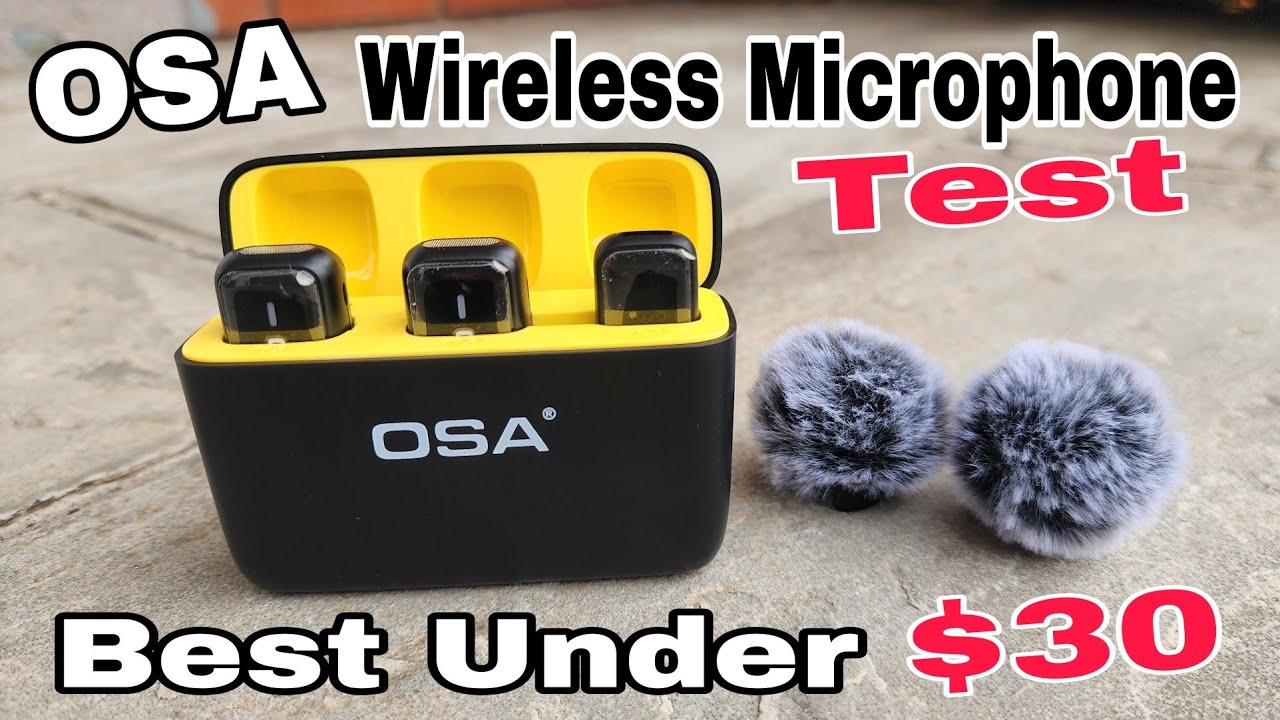 OSA lavalier Microphone Test (Best Wireless Microphone Under $30) from ...