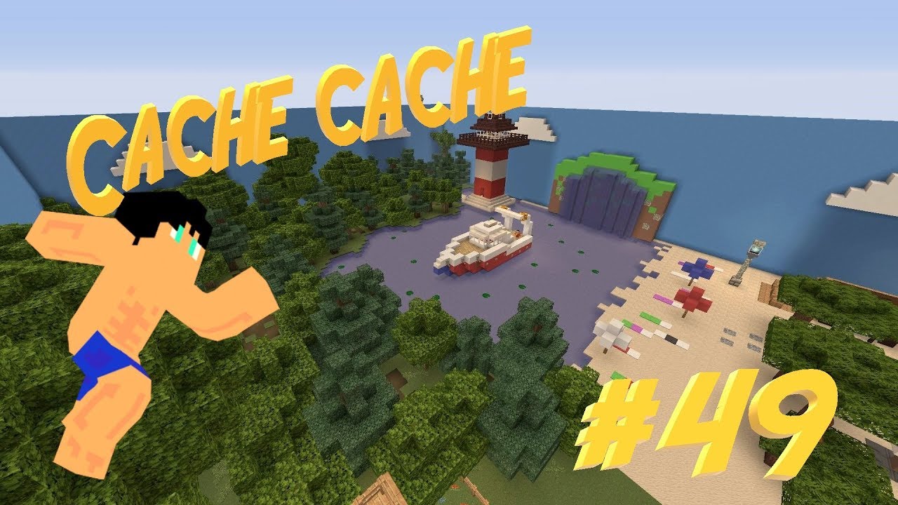 CACHE CACHE MINECRAFT | ÉPISODE 49 | VACANCES A LA PLAGE (Ps4) - YouTube