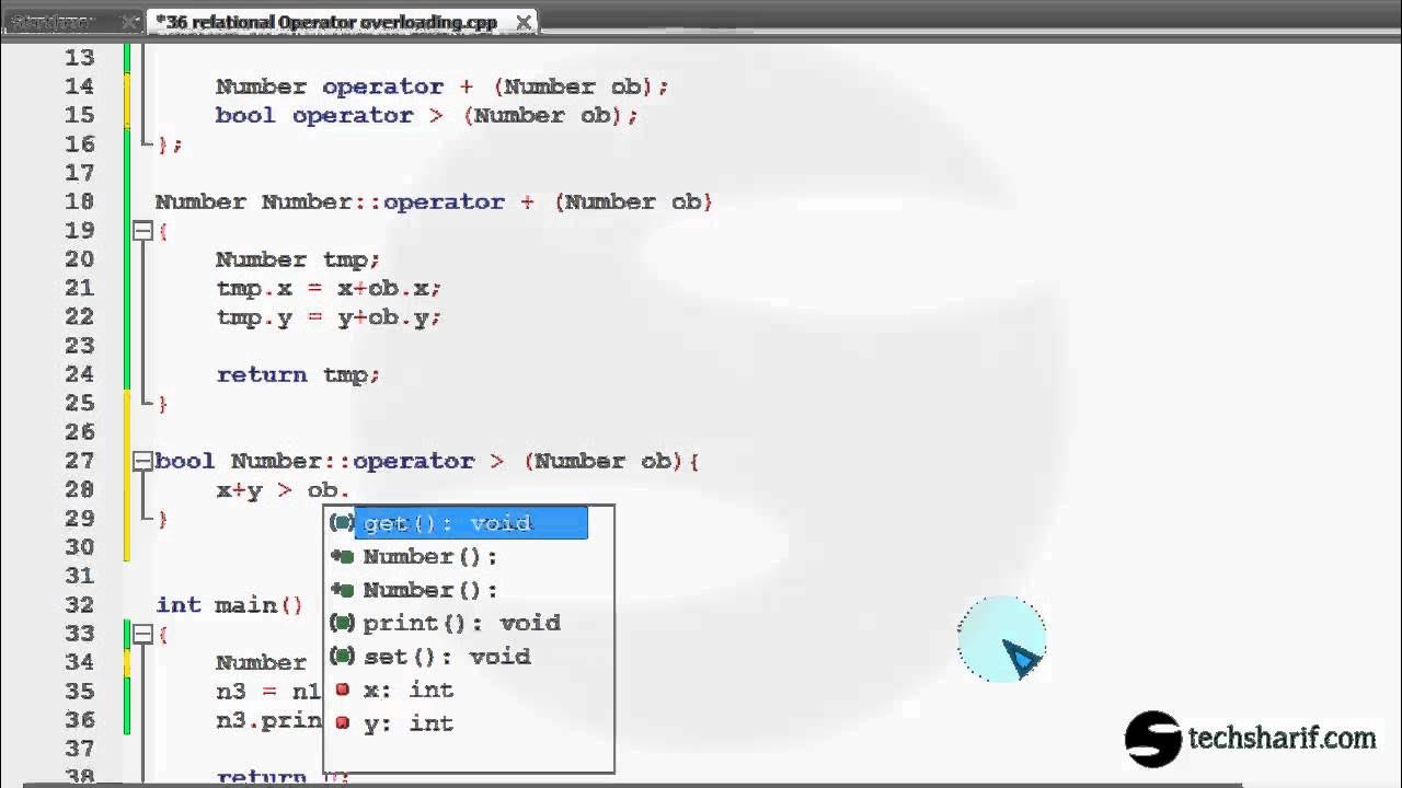 bangla c++ video tutorial 36 relational Operator overloading - YouTube