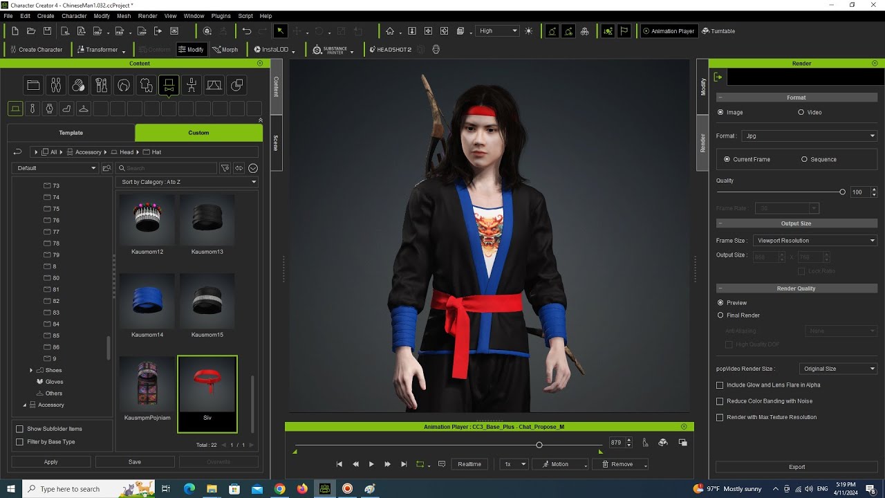 CC4.3 cloth Transfer skin weight - YouTube