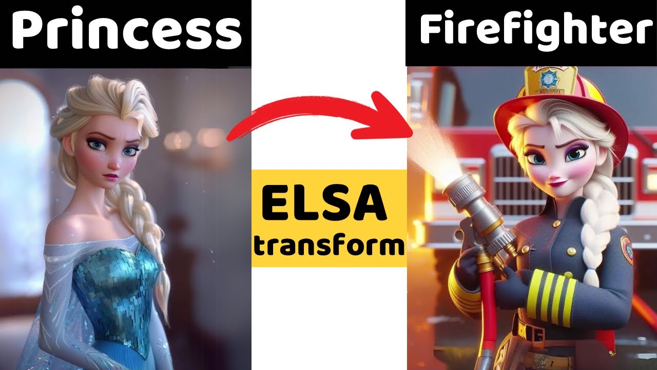 Princess Elsa Becomes a Brave Firefighter: Helping More People Every ...
