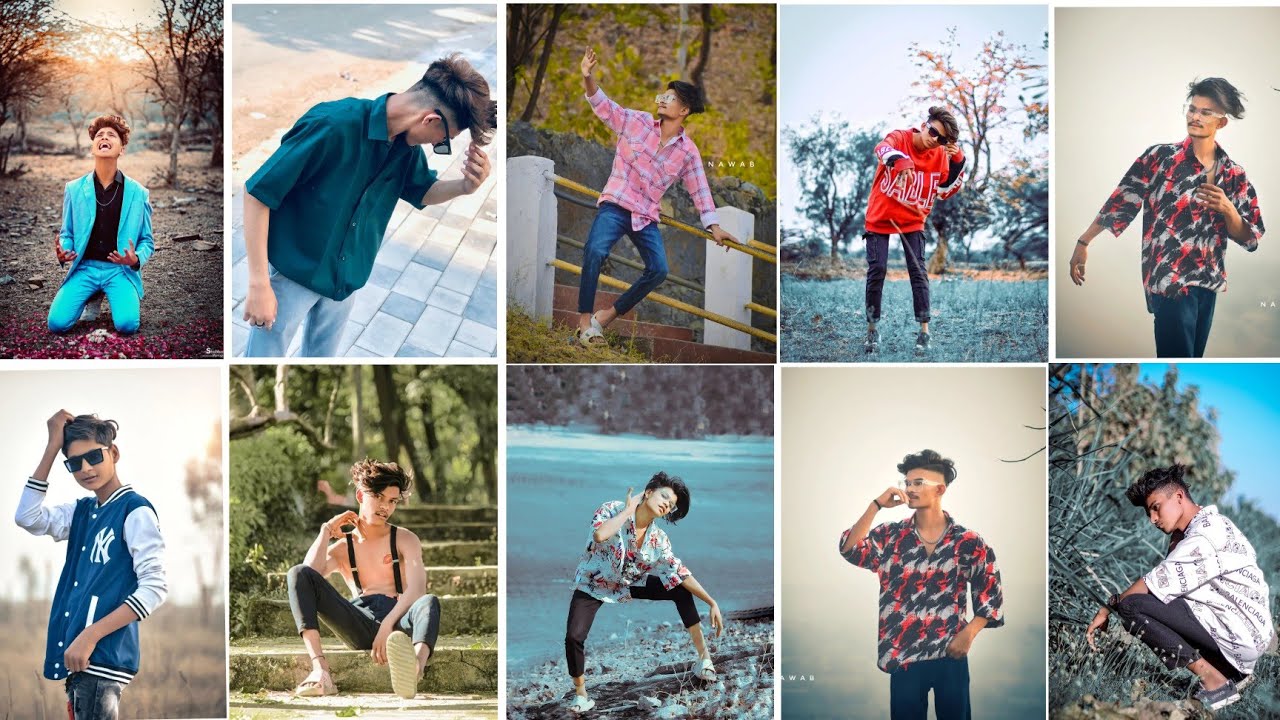 new stylish photoshoot poses boy!! how to tranding photo pose 2023 ...