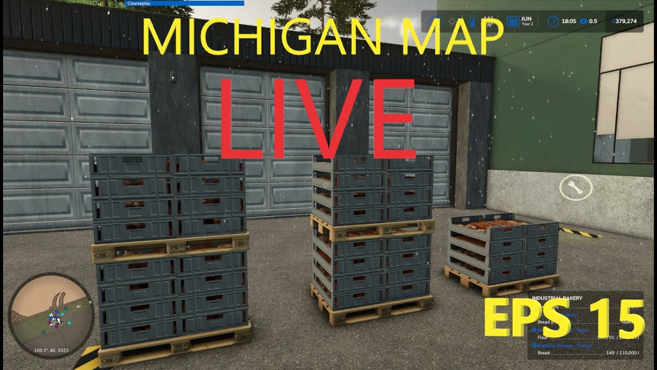 TIME TO MOVE GOODS AND MOVE TO THE NEXT DAY) MICHIGAN MAP farming ...