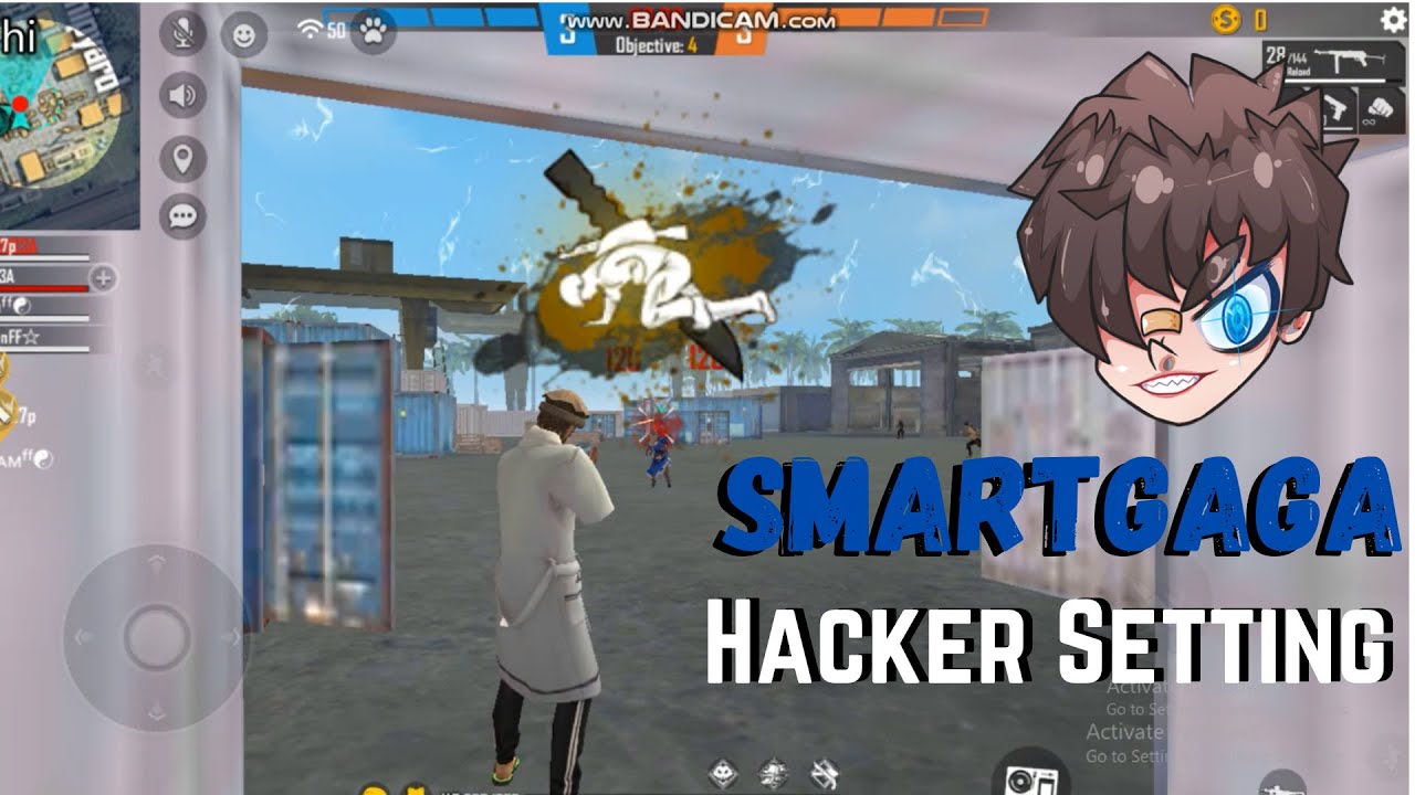 RuokShot 👽⚡ 🖱 Hacker Settings 🎯 Free Fire smartgaga 3.6 ⚙️ One Tap ...