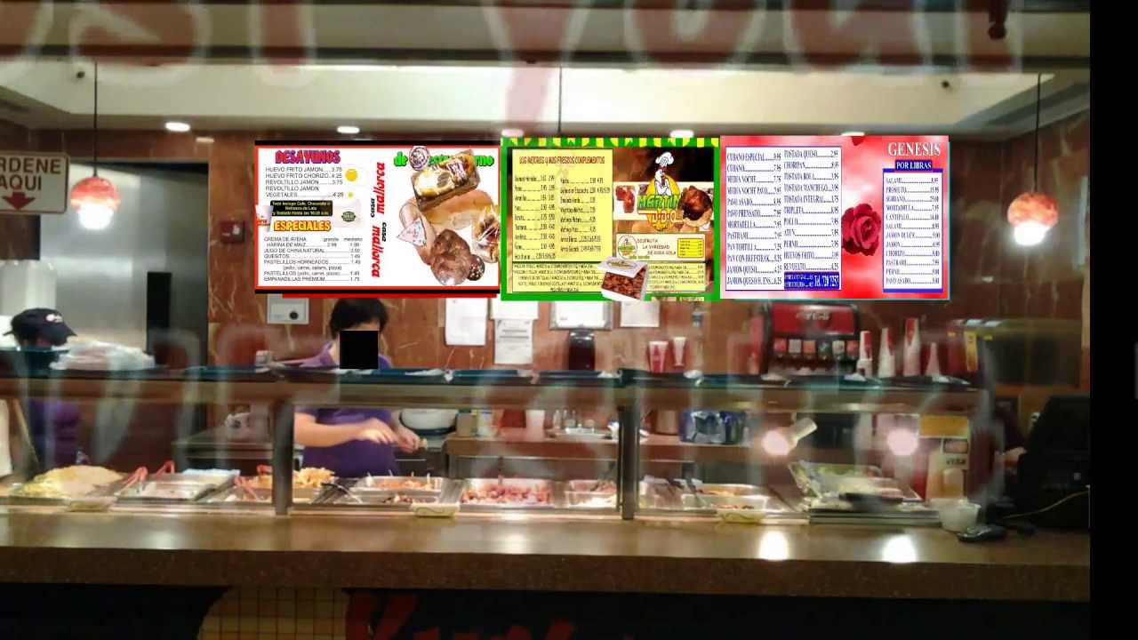 PANTALLAS DIGITALES, DIGITAL MENUS - YouTube