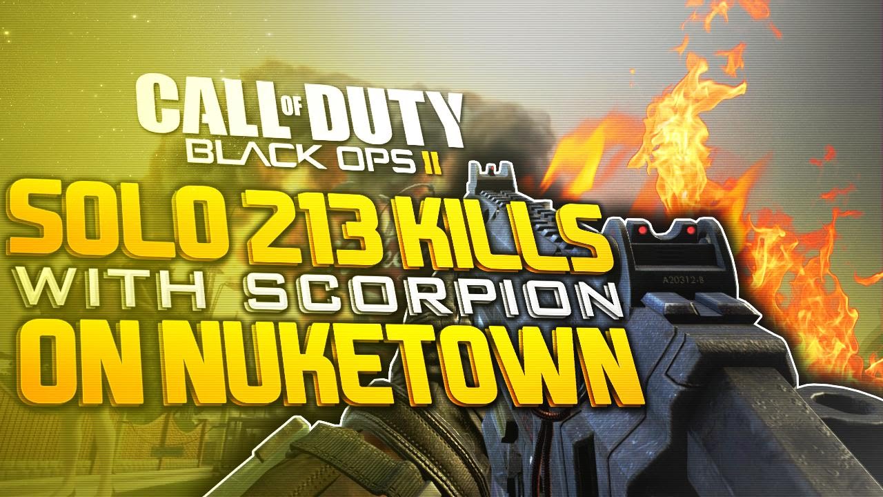 BO2: SOLO "213 KILLS ON NUKETOWN" w/ SKORPION - "HOT OR COLD?" (BO2 ...