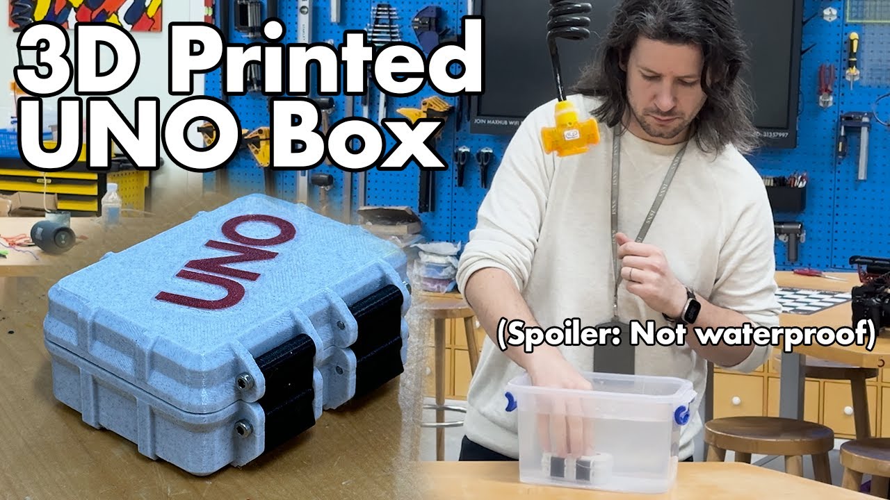 3D Printing an UNO Box (And testing it underwater) - YouTube