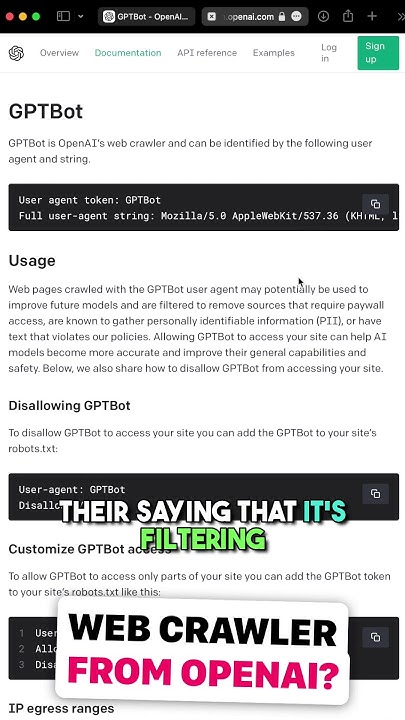 Meet OpenAI's New Web-Crawling GPTBot - YouTube