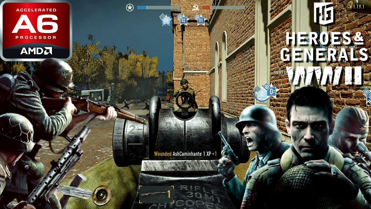 Heroes & Generals WW2 (AMD A6, Radeon R4 Graphics) Low End PC (512MB ...
