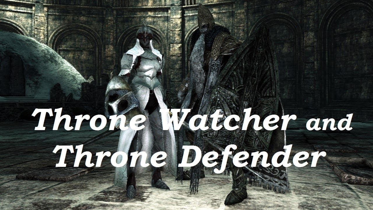 Dark Souls II Throne Watcher and Throne Defender No Damage - YouTube