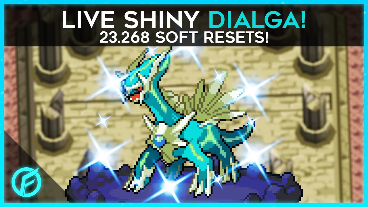 LIVE! SHINY Dialga After 23.268 SRs! - Pokemon Platinum - YouTube