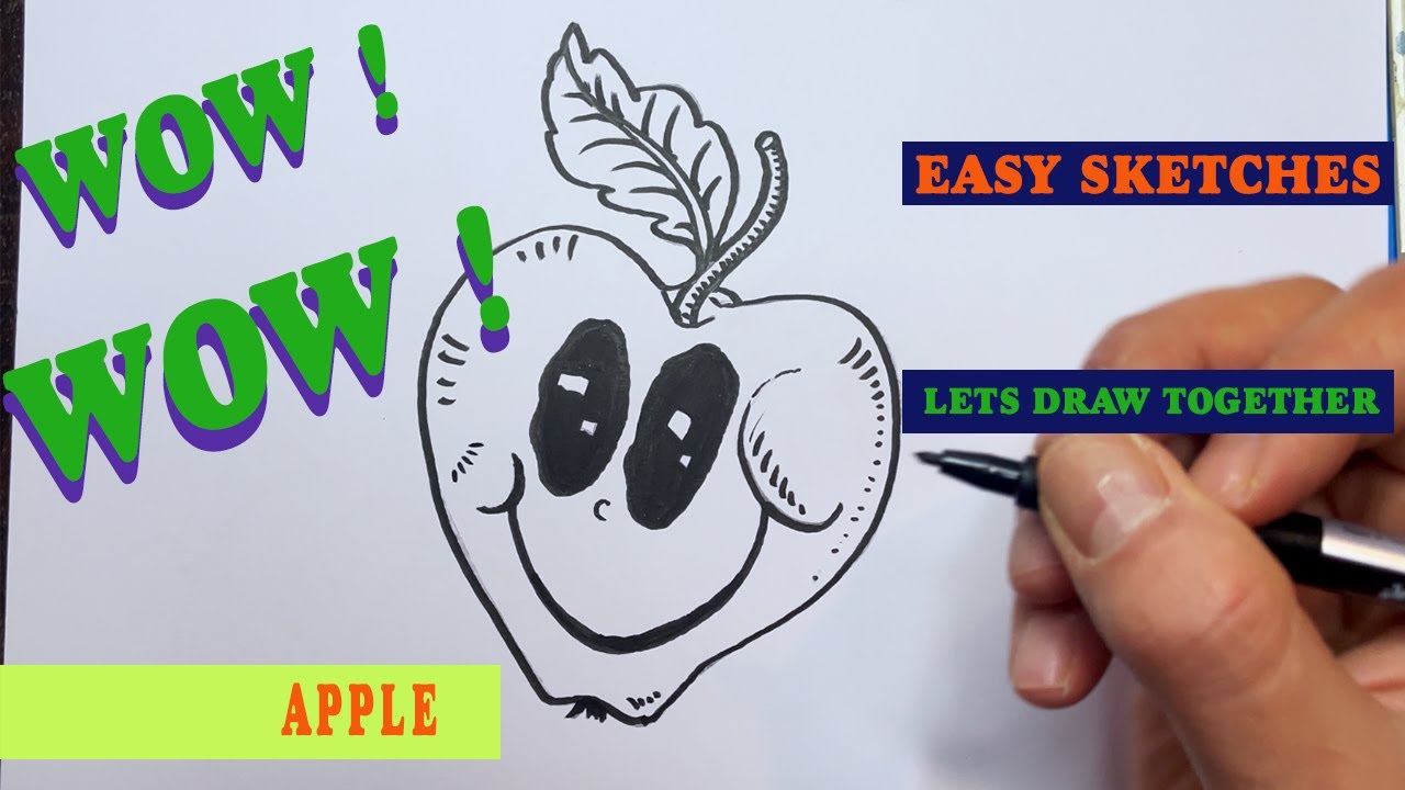 LEARN HOW TO SKETCH AN 'EASY FUN APPLE': Expand Your Skills with This ...