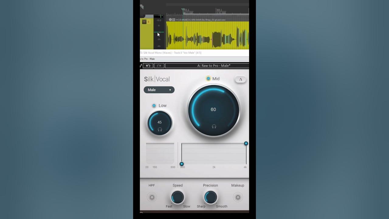 Waves Silk Vocal Mid range cranked 60-70% - YouTube