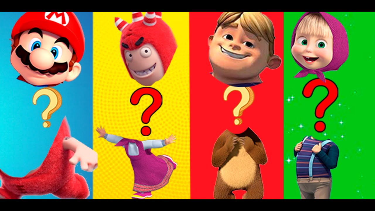 Wrong Heads. Mario, Masha and Bear, Oddbods, Rafadan Tayfa. - YouTube