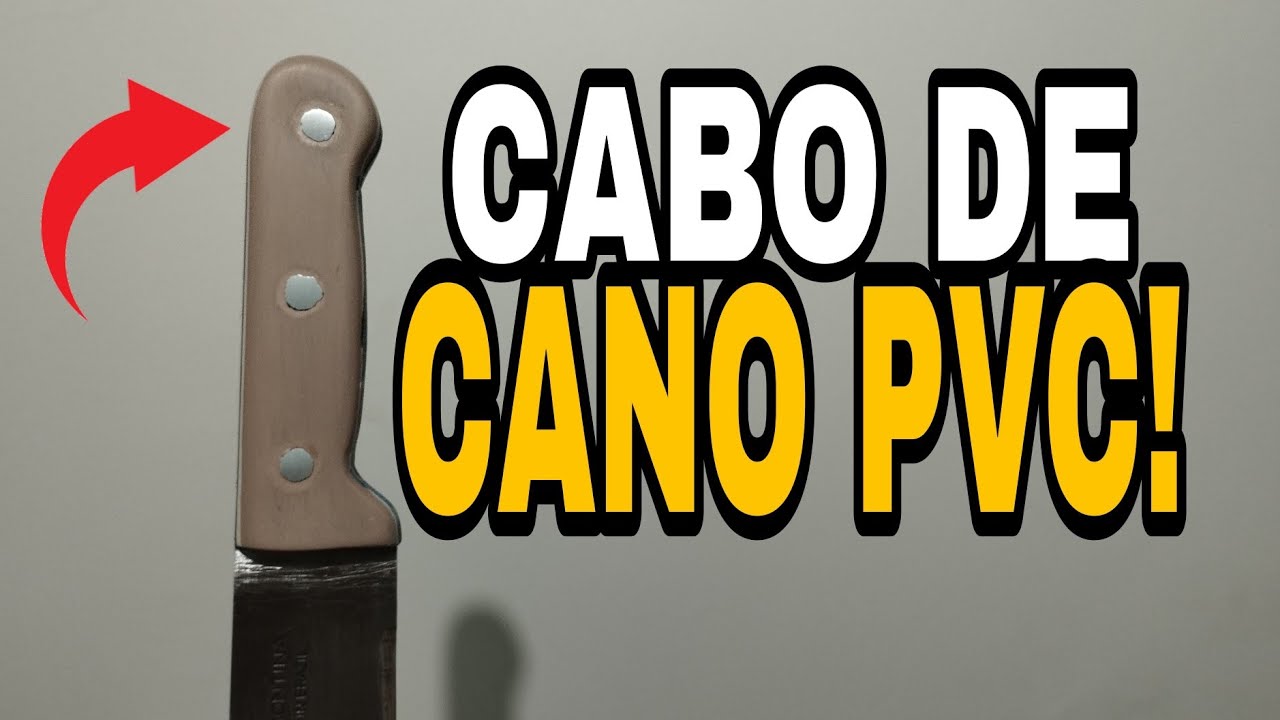 Como fazer cabo de facão de cano PVC - YouTube