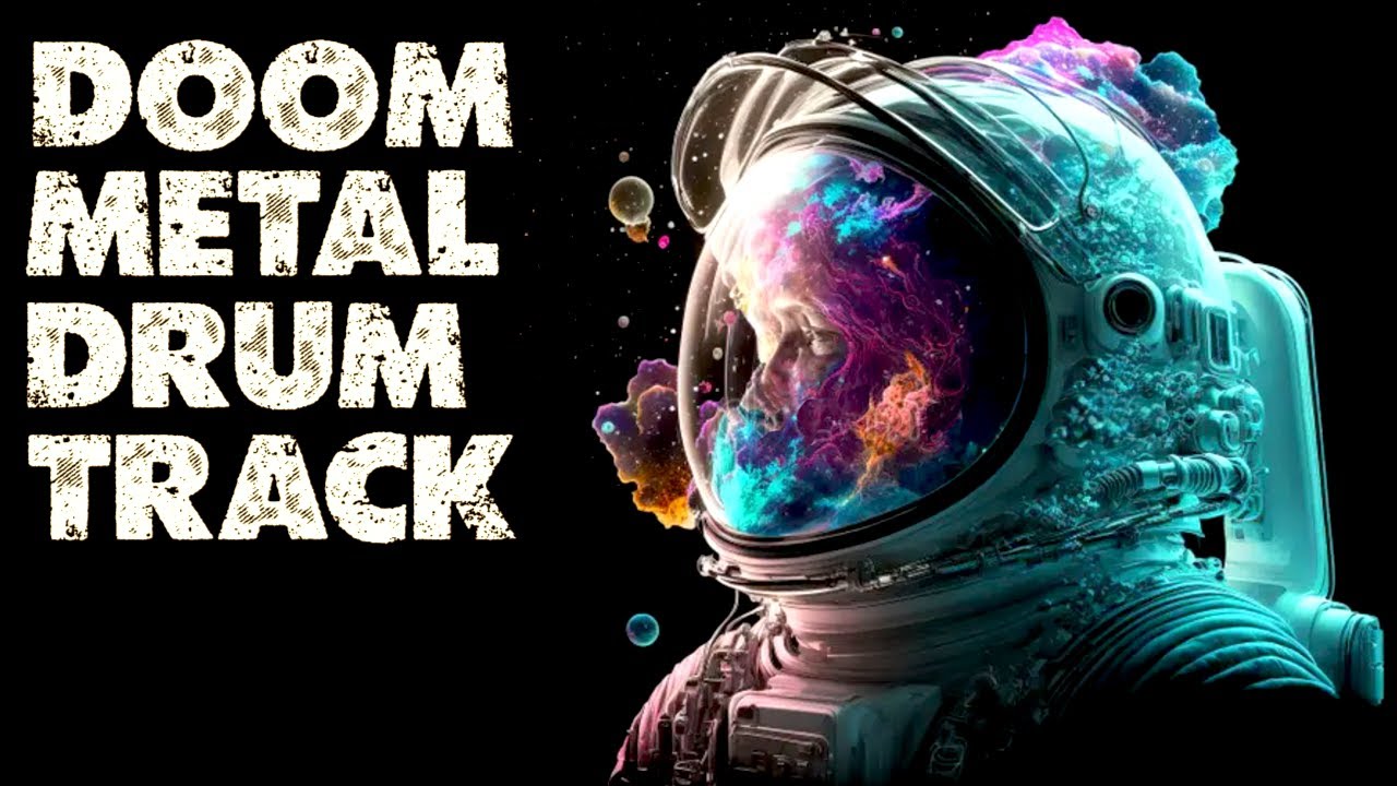 Doom Metal / Stoner Rock Drum Track 120 bpm - YouTube