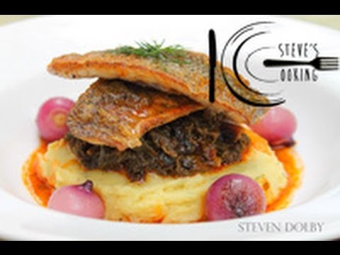 Great fish dish with braised greens & creamy mash recipe - YouTube