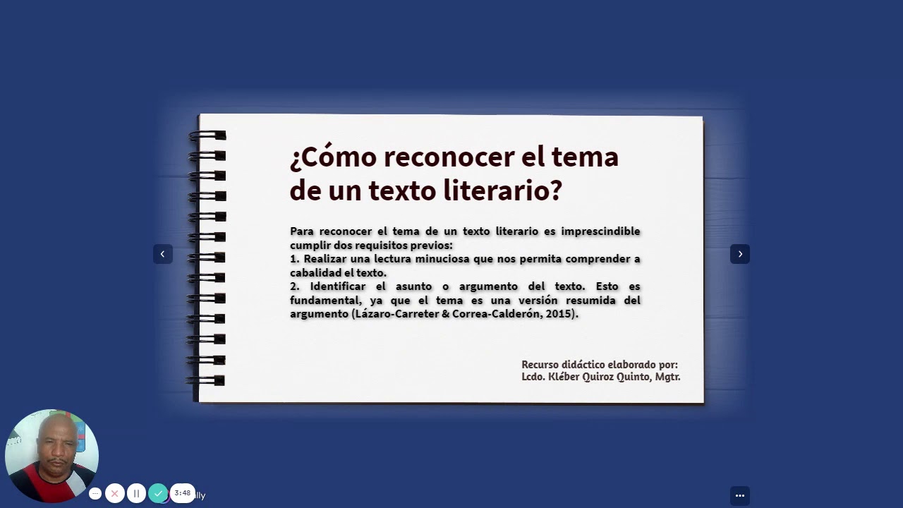 Cómo identificar y enunciar el tema de un texto literario. Autor ...