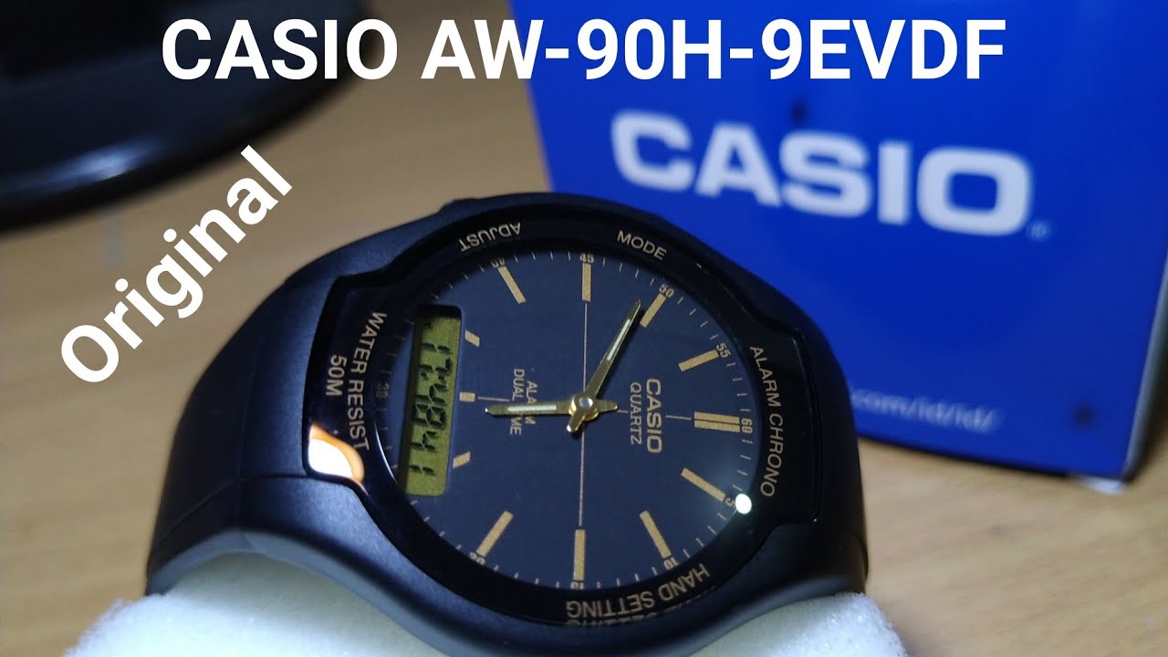 CASIO AW-90H-9EVDF ( UNBOXING ) - YouTube