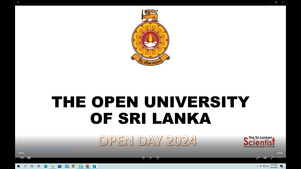The Registrar of The Open University of Sri Lanka at Open Day 2024 ...