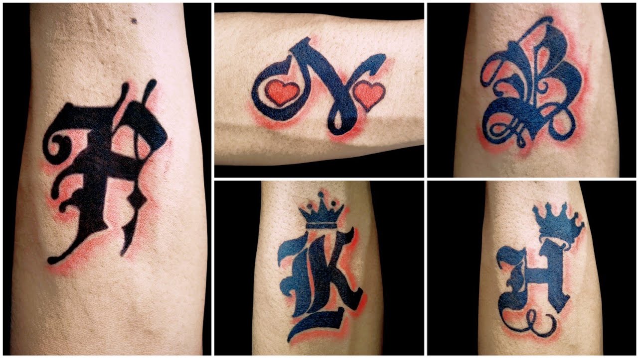 English latter tattoo make with pen / Diy beautiful tattoo design ...