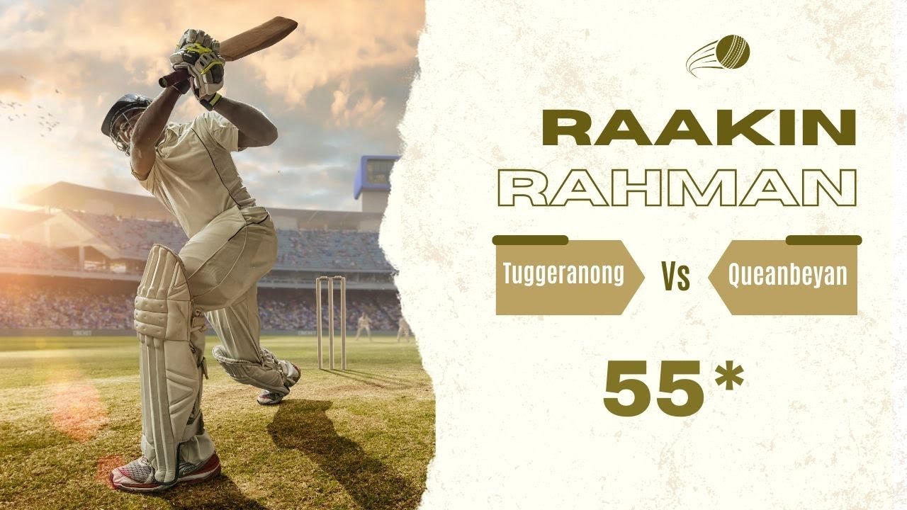 Raakin Rahman - ACT Premier Cricket - Men's 1st Grade - Round 7 ...