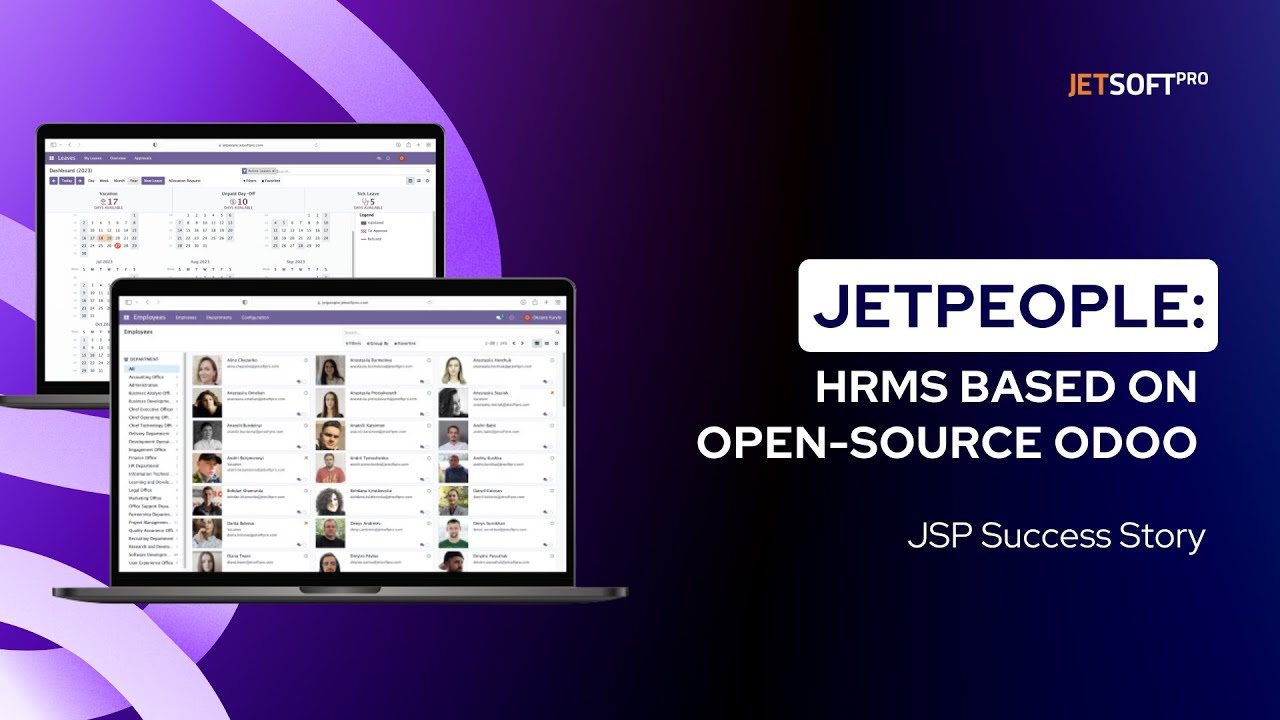 JETPEOPLE: HRMS based on open-source Odoo for people management — JSP Success Story - YouTube