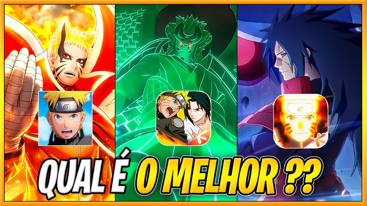 JOGUEI OS 3 MELHORES GAMES NARUTO P/ MOBILE EM ÚNICO VÍDEO - YouTube
