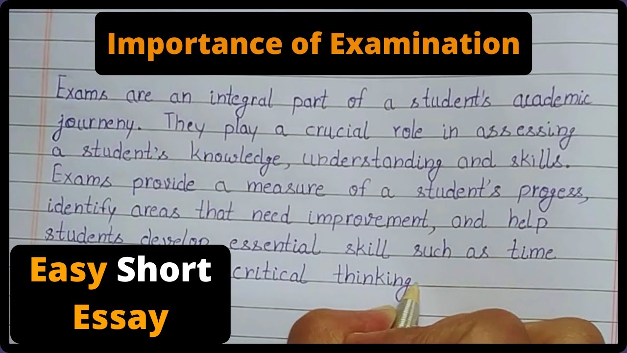 Essay On Examination | Write Short Essay On Importance Of Examination ...