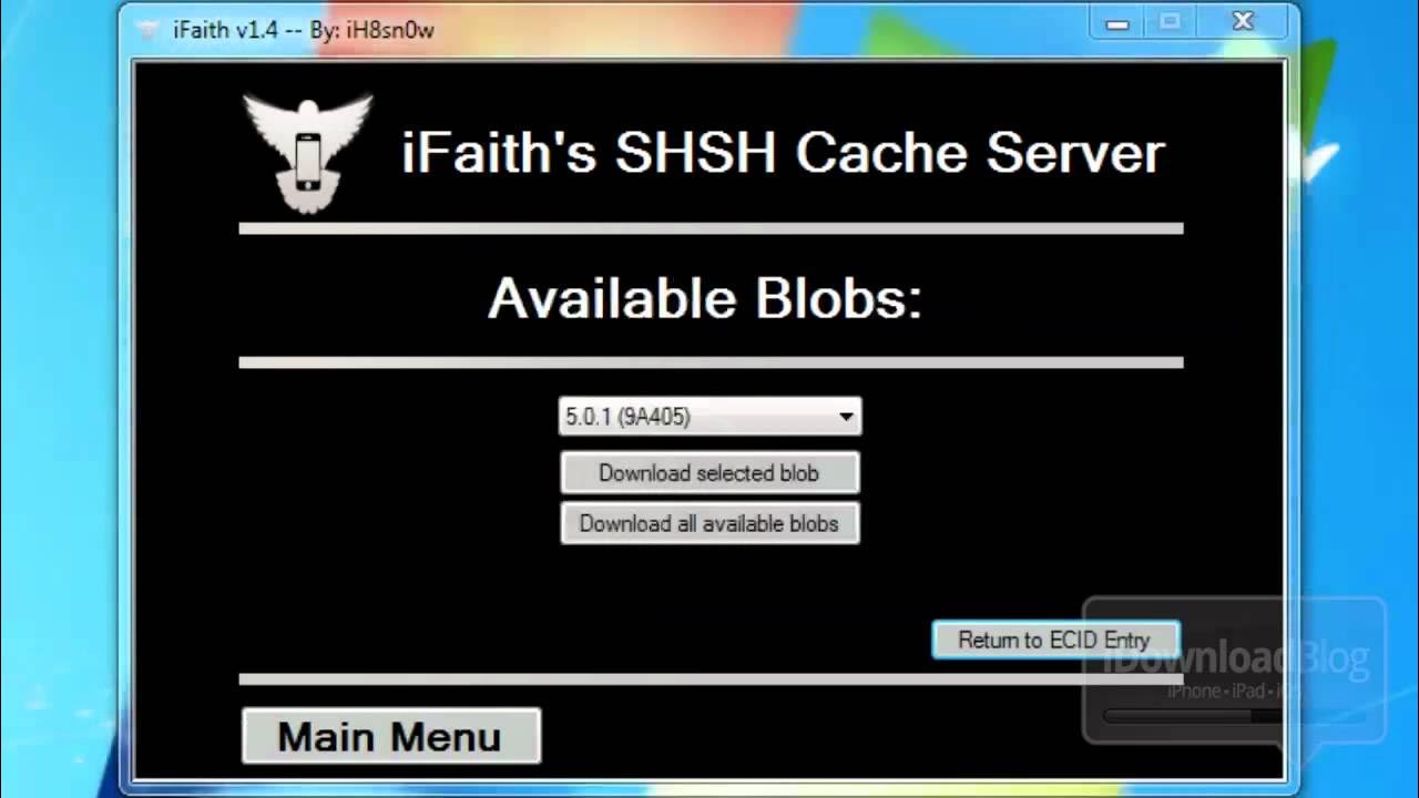 How to use iFaith to Retrieve SHSH Blobs from Cache Server - YouTube