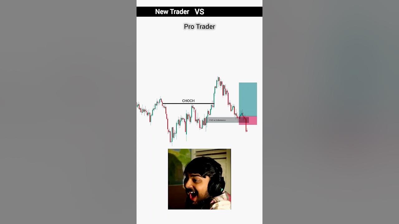 New Trader Vs Pro Trader | Price Action Trading | SMC Strategy | Intraday Trading | #trading # ...