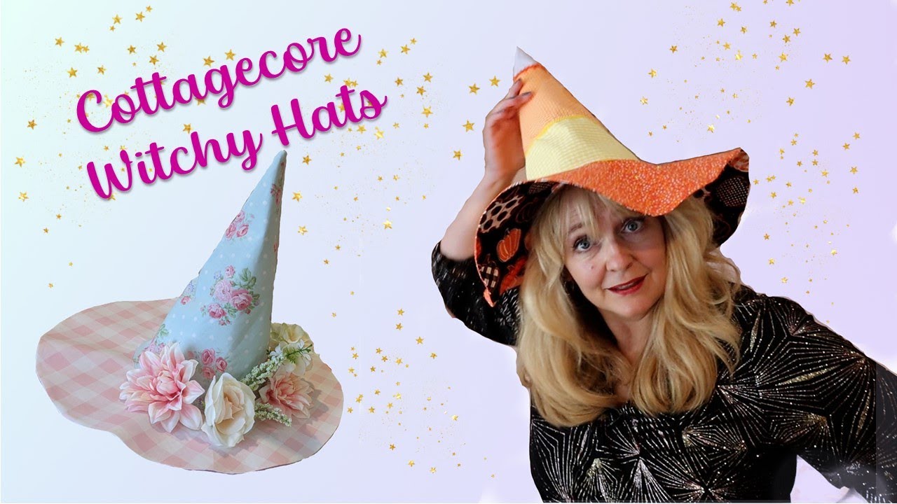 Cottagecore & Candy Corn Witchy Hats for Halloween or Cosplay - Free ...