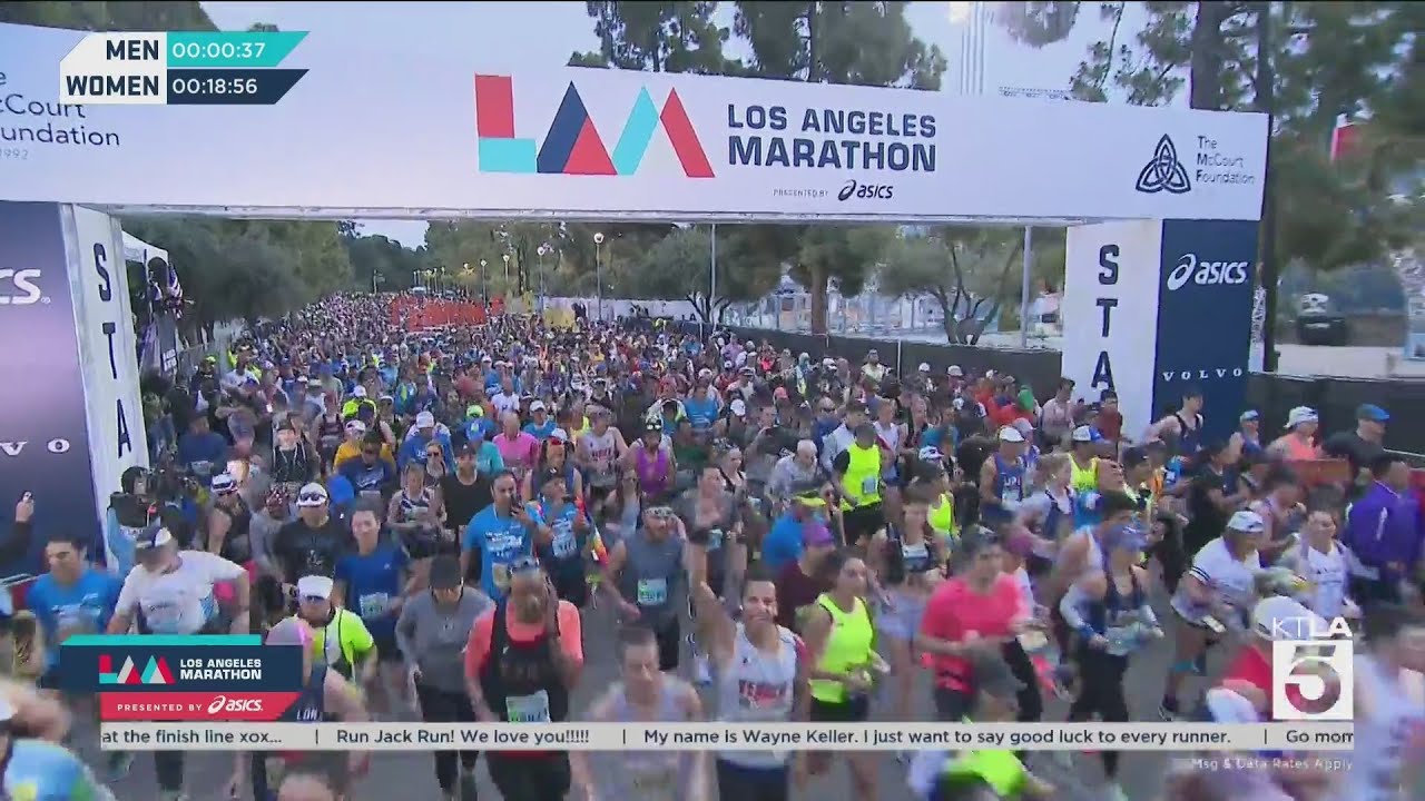 The 2023 Los Angeles Marathon Live Coverage - YouTube