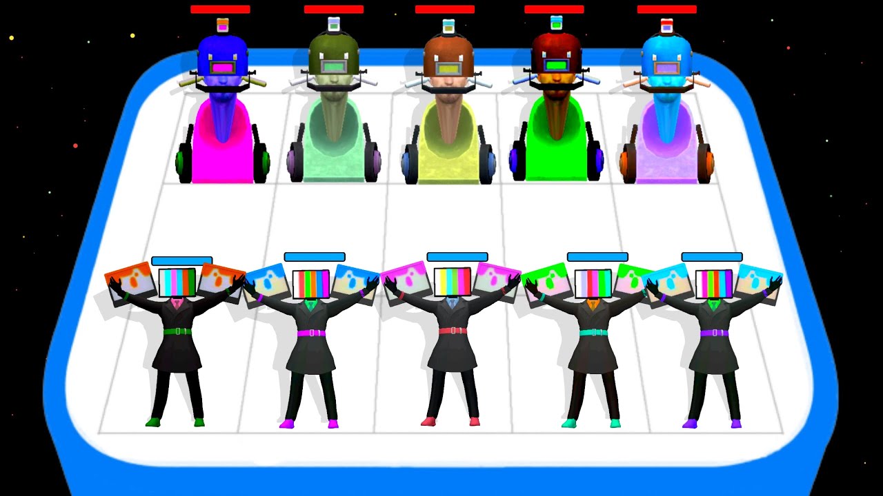 Merge Hammer Man vs TV Woman P3, Skibdi Toilet Merge Battle Fusion ...
