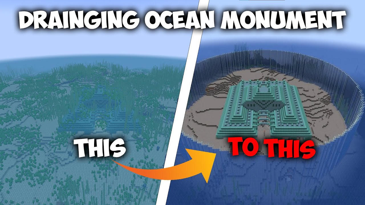 Draining Ocean Monument Minecraft Lets Play | Minecraft - YouTube