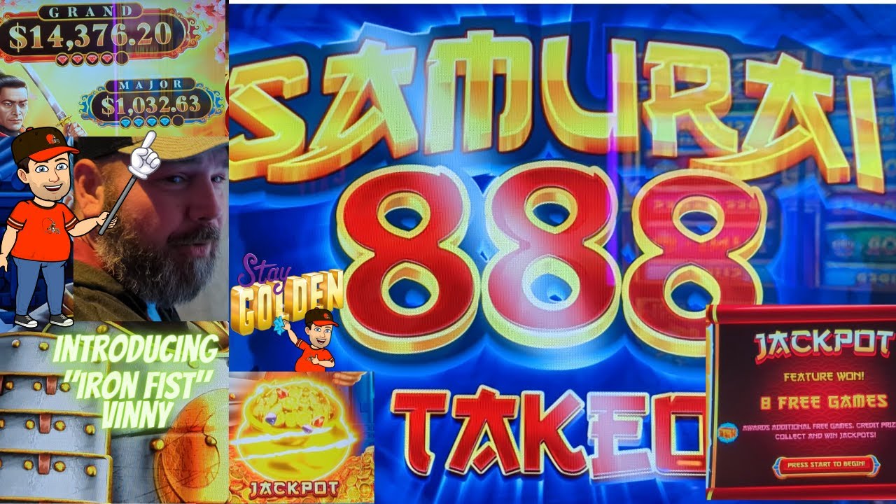 🎰New Game Alert🎉 Samurai 888 Takeo!🥷Jackpot Bonus, AND "Iron Fist ...