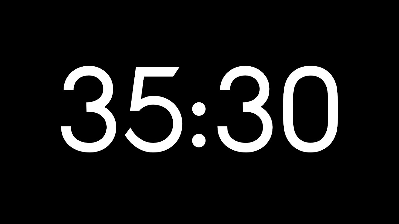 35-Minute 30-Second Countdown Timer | 35분 30초 카운트다운 타이머 | 35分30秒倒计时计时器 | 35分30秒カウントダウンタイマー - YouTube