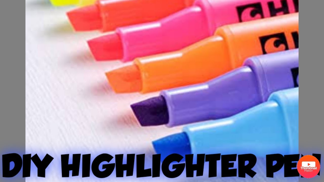 Easy way to make HIGHLIGHTER at home || Art & Craft with Aroma - YouTube