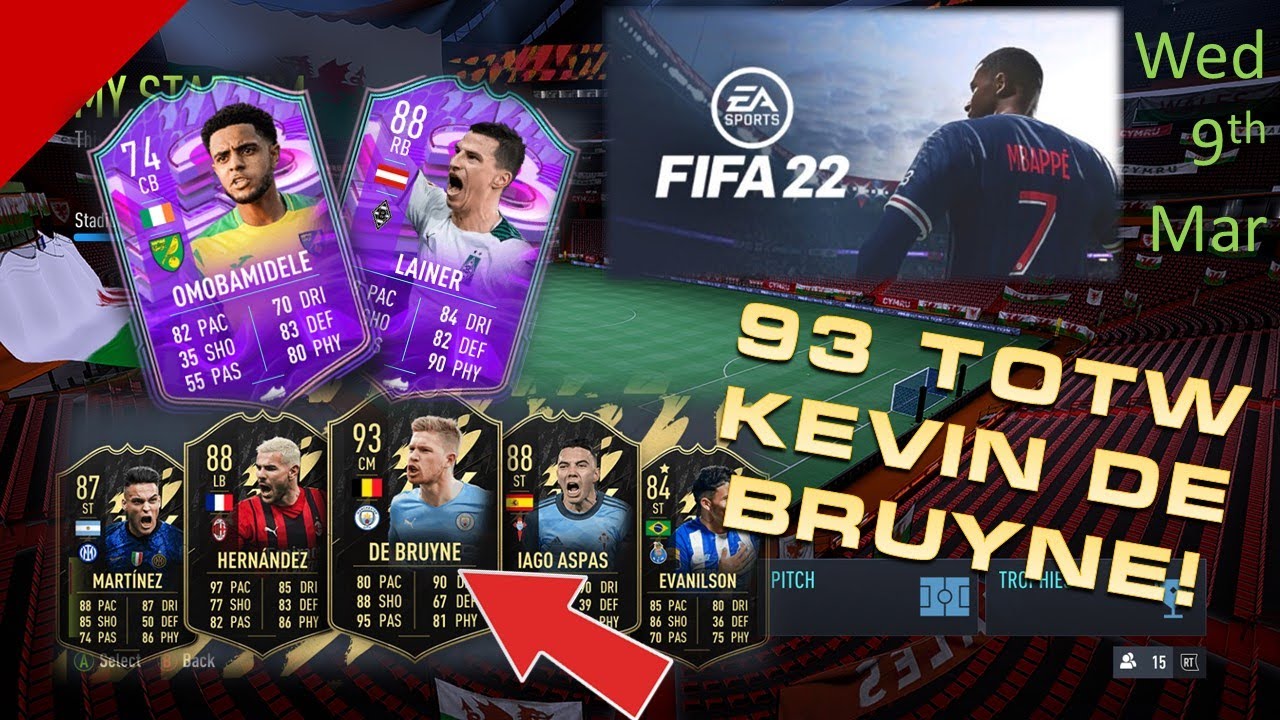 Fifa 22 | HUGE TOTW KDB! plus new Silver Star and FUT Birthday SBC ...