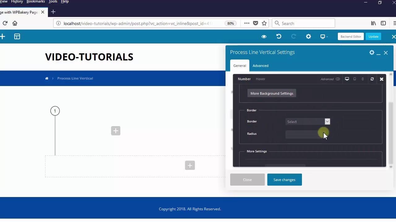 Process Line Vertical element - XTRA WordPress Theme - YouTube