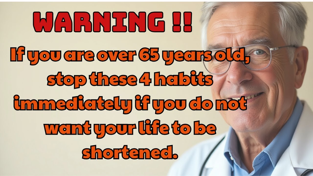If You Are Over 65, Stop These 4 Habits Immediately to Avoid a ...