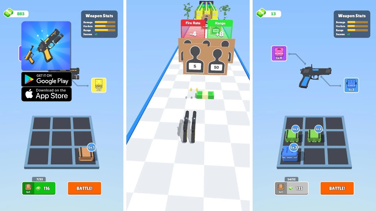 Gun Build N Run Gameplay (Android, IOS) - YouTube