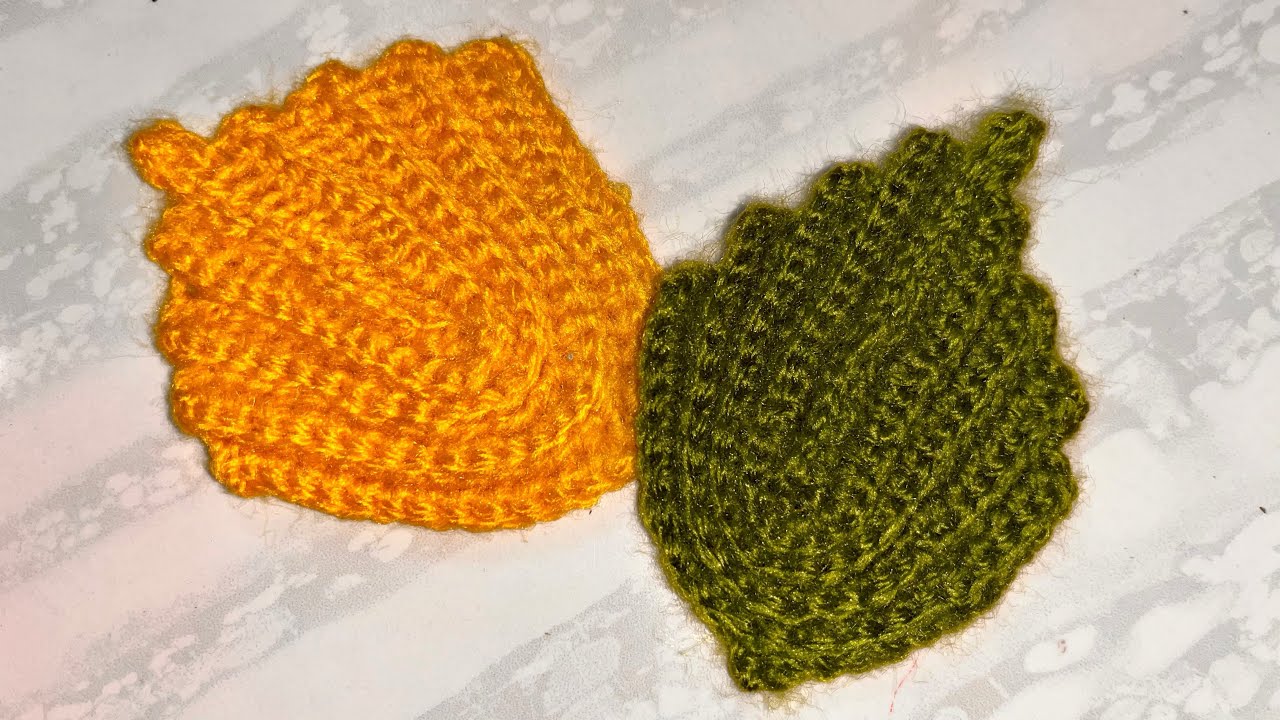 🌿 Easy Crochet Leaf Tutorial | Quick & Beginner-Friendly Guide! 🍃 - YouTube