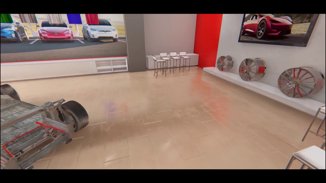 Tesla Store VR test - YouTube