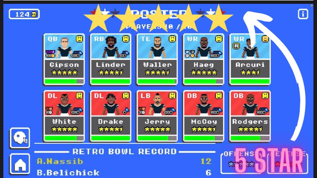 My five star super team DOMINATES in the retro bowl! #retrobowl # ...