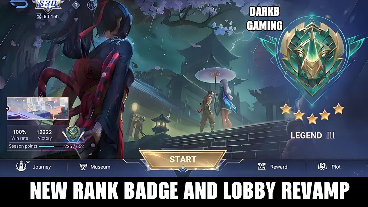 Upcoming New Rank Badge Revamp and Main Lobby Interface | Mobile ...